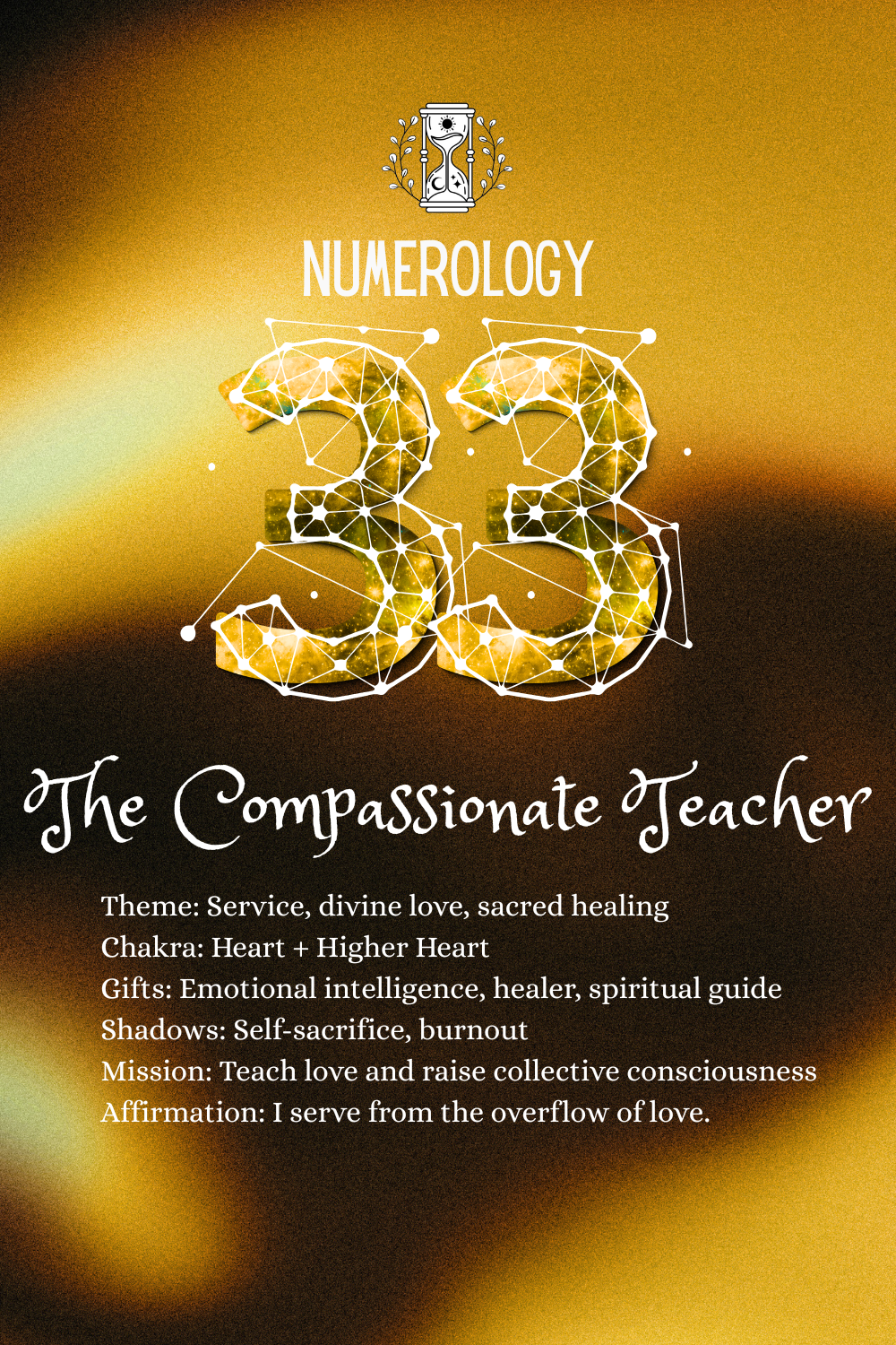 Master Number 33: The Master Teacher and Sacred Healer - Nourishing ...